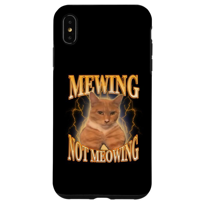 iPhone XS Max Funny Cat Meme Mewing LooksMax Meowing cat Trend ...