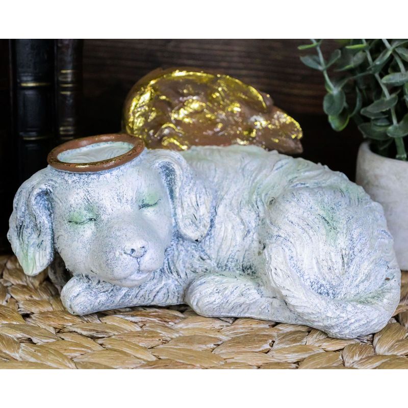 Heavenly Halo Angel Dog Urn Statue 8"L Pet Memorial All Dogs Go To ...