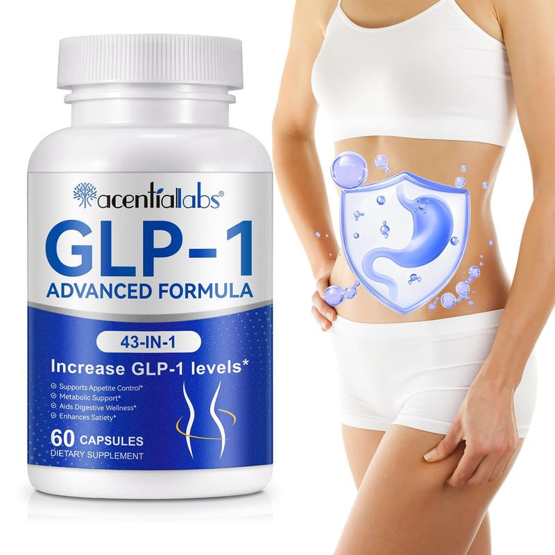 GLP-1 Support Supplement, GLP Activate, 43-in-1 Formula with Probiotics ...