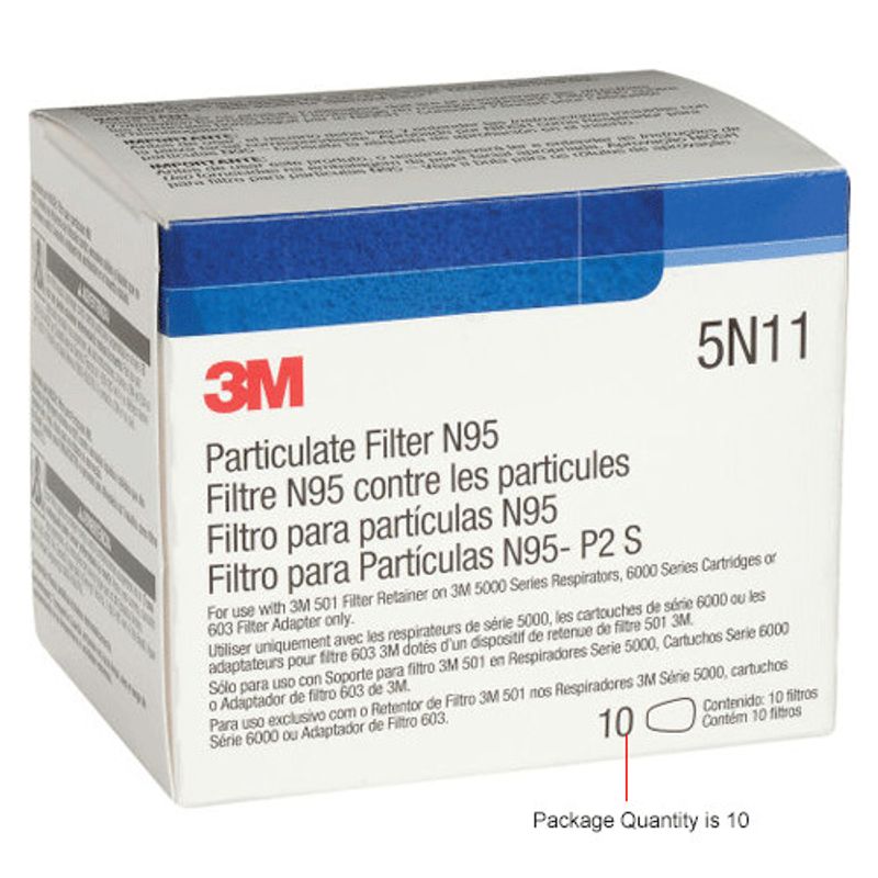 3M 5N11 N95 Replacement Particulate Filter For 3M Respirator 10 Filters ...
