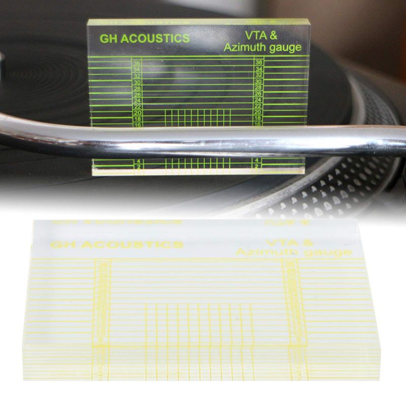 Phonograph Tonearms VTA Azimuth Gauge Alignment Block Ruler, Acrylic ...