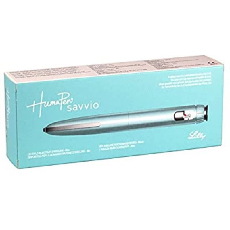 Lilly, HumaPen Savvio, Blue Insulin delivery Device in Carry case ...