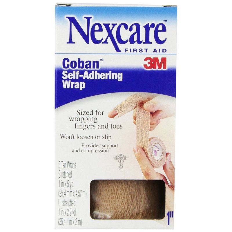 Coban Compression Bandage, 1 Inch X 5 Yard, Pack of 5 - Online ...