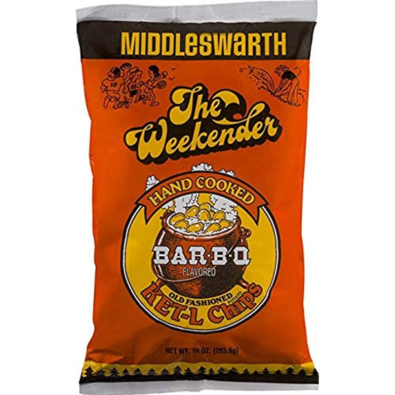 Middleswarth Hand Cooked Old Fashioned KET-L Potato Chips Bar-B-Q ...