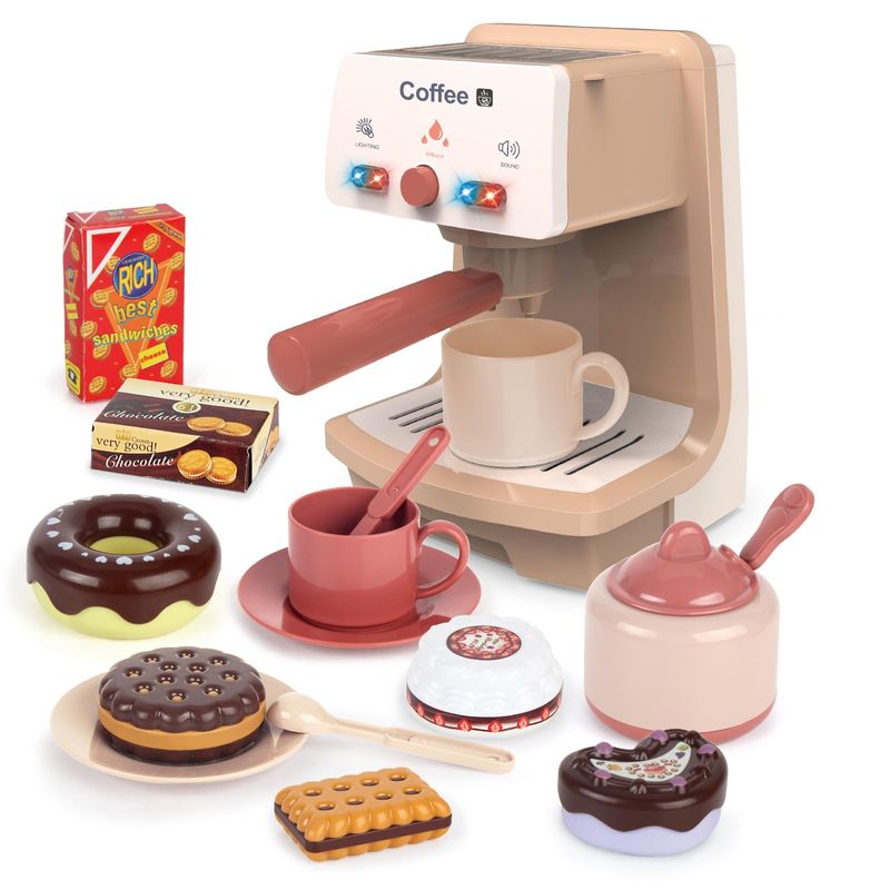 Yalujumb Kids Coffee Maker Toy Espresso Machine Playset - Toy Coffee ...