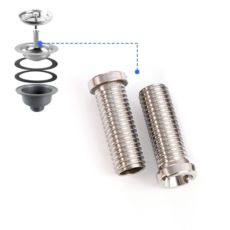 Hollow Screw Sink, 2 Pieces 35 mm Hollow Screw for Strainer Basket ...