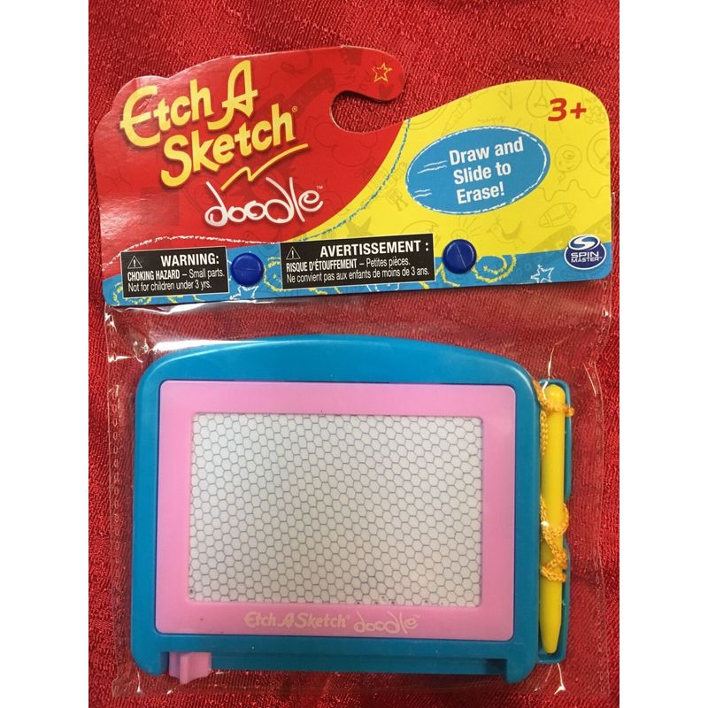 Etch A Sketch doodle Draw & Slide To Erase No Knobs No Shake Spin ...