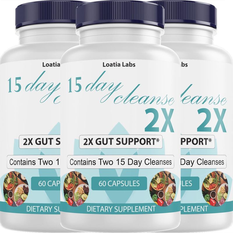 15 Day Cleanse 2X - Double Gut & Colon Support - Advanced Gut Cleanse ...