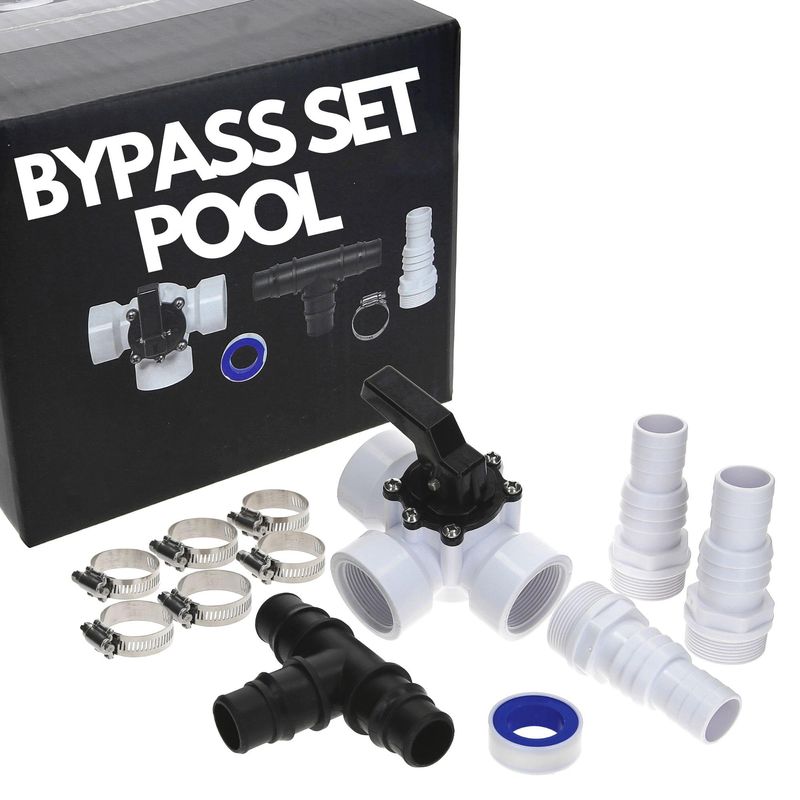 Amapool Bypass Pool Set 38 mm, 12-Piece Set for Pool Heating and Sand ...