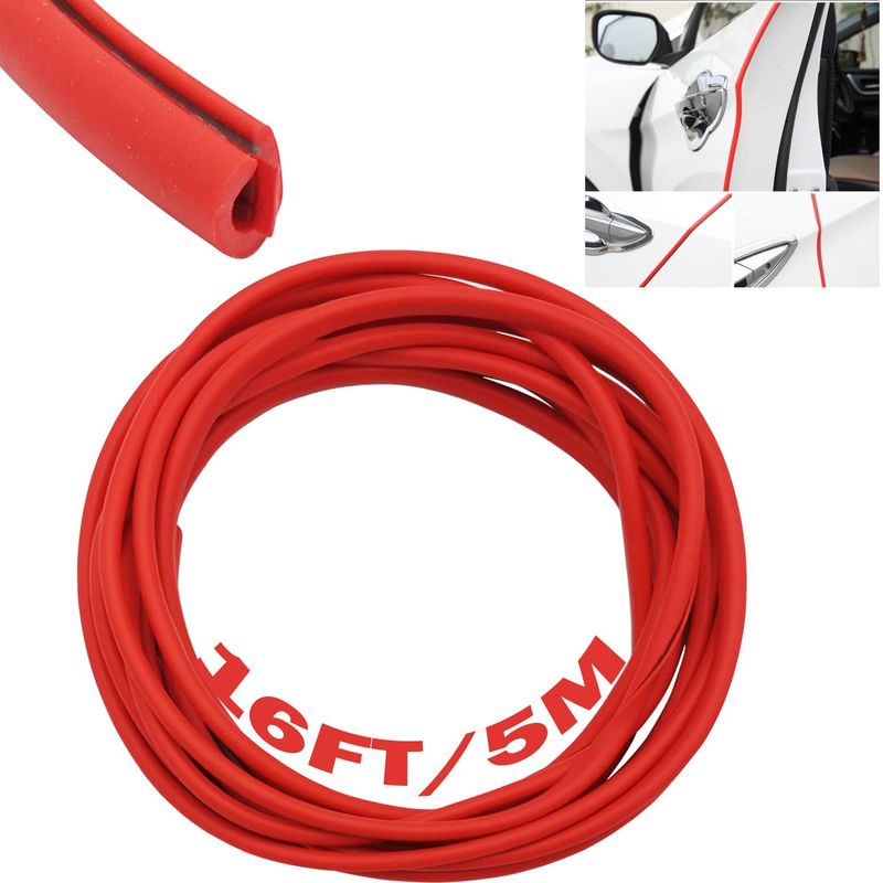 CTRICALVER Car Door Edge Protector, 5M Car Edge Trim Seal Protector U ...