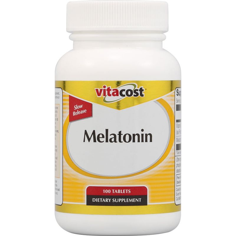 Vitacost Melatonin Time Release 5 mg Plus B6-100 Tablets - Online ...