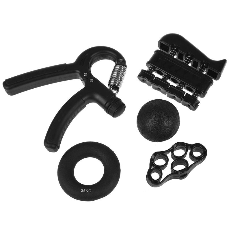 ASAB 5pc Hand Grip Strengthener Kit Set Wrist Forearm Muscle Fitness ...