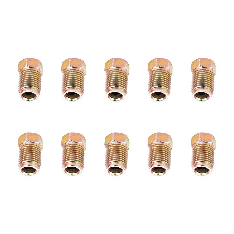 Thinp 10-Piece Brake Line Fittings - 10 x 1 mm Metric Invert Flare ...
