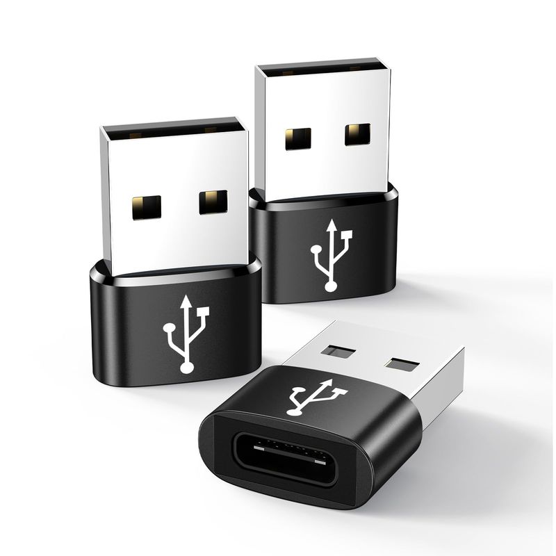 USB Type C Adapter [Set of 3] Type c USB Converter, Type C (Female) to ...
