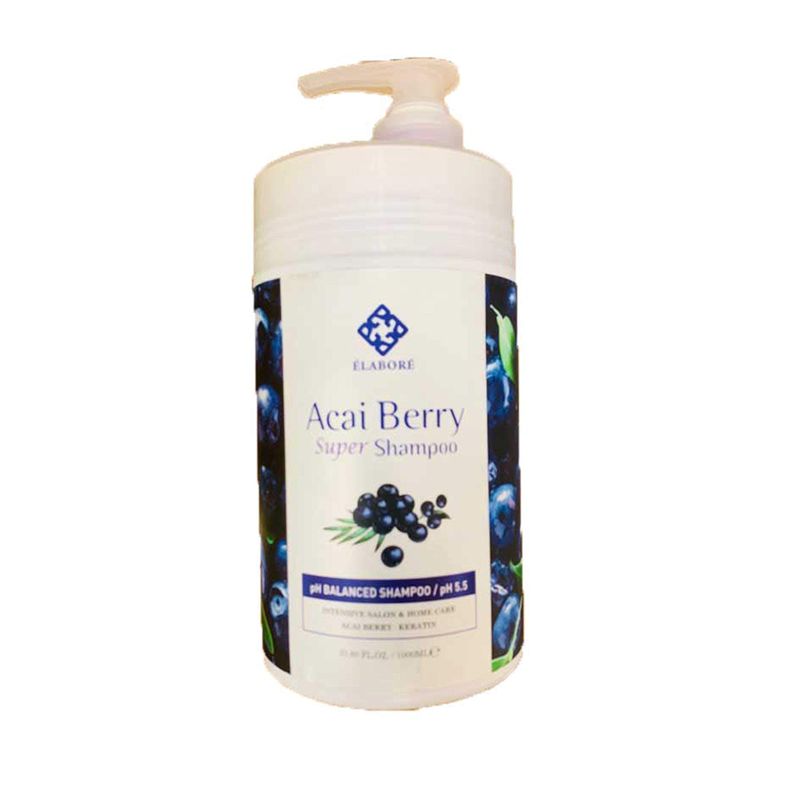 Elabore Acai Berry Super Hair Shampoo - Sulfate Free 33.80fl.oz/ 1000ml ...