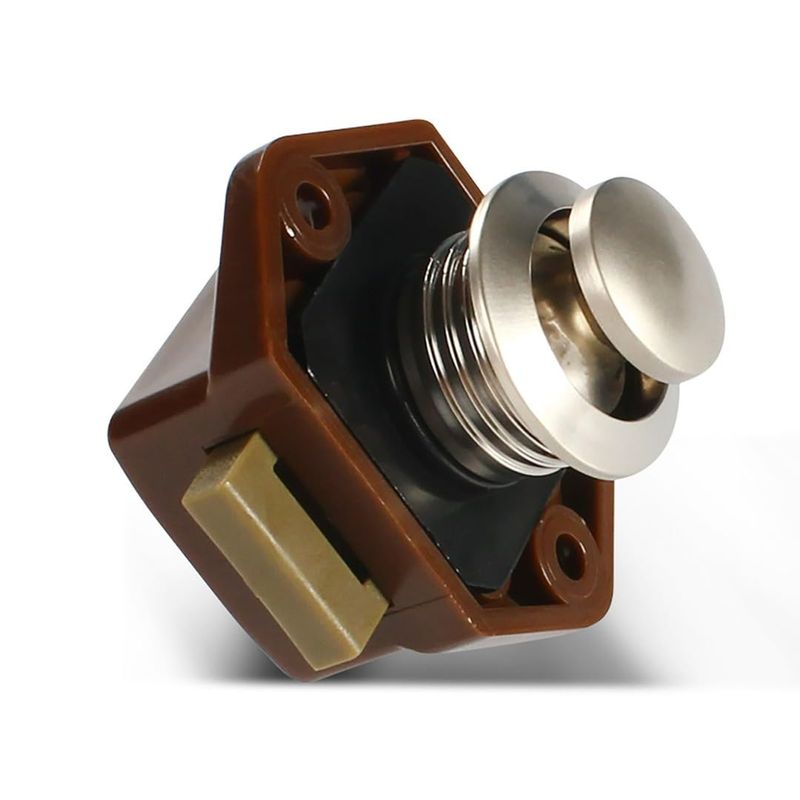 Marvix Push Button Cupboard Lock Door Latch Keyless Cabinet Drawer Catch Knob for Caravan ...