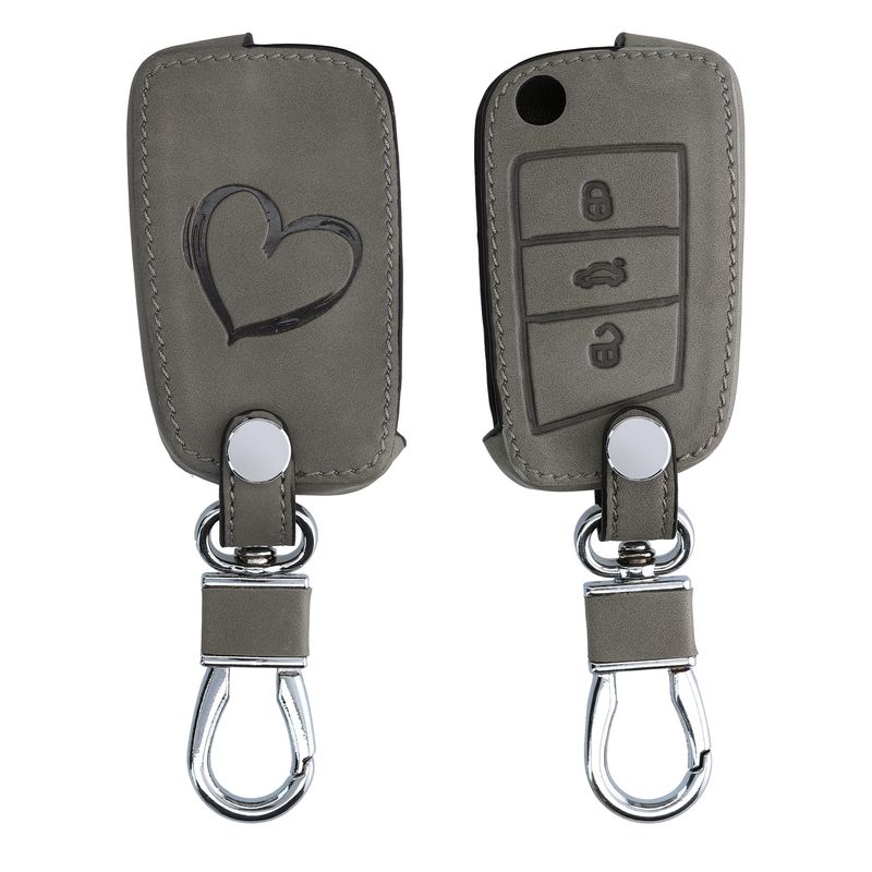 kwmobile Car Key Cover Compatible with VW Golf 7 MK7 3 Button Car Key ...