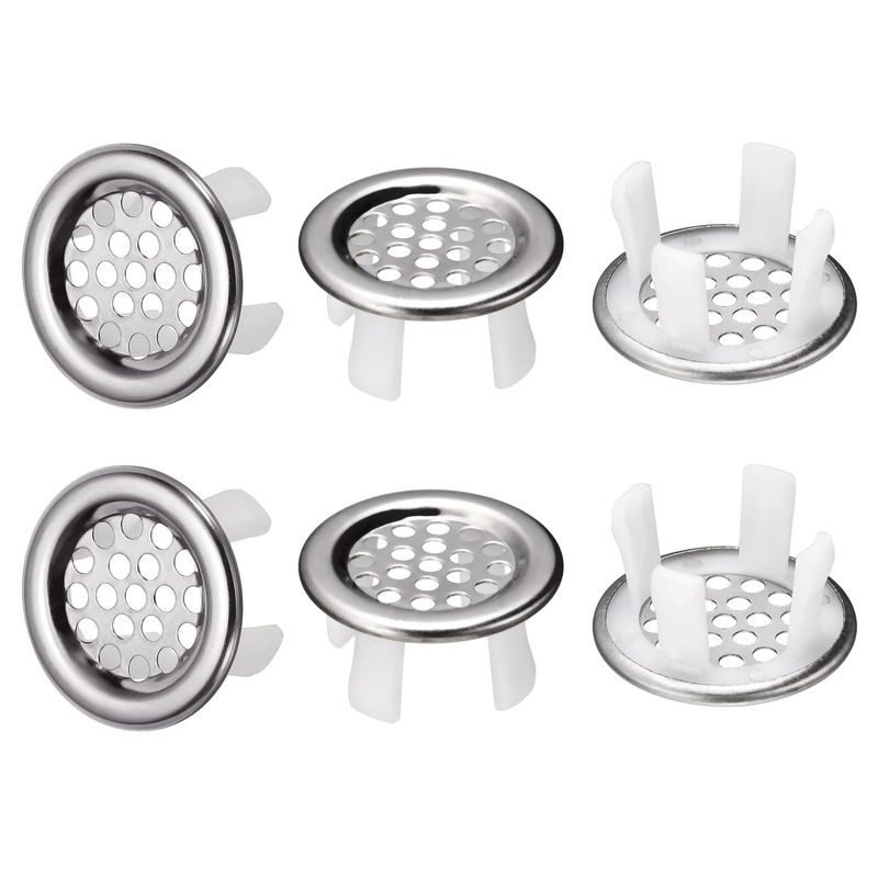 6-Pack Stainless Steel Sink Overflow Ring Kit | Bath & Kitchen Sink ...