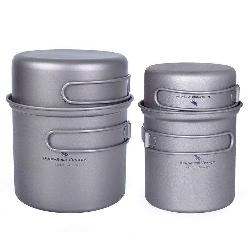 Boundless Voyage Titanium Cooker Set, Solo Camping, Kochel, Frying Pan ...