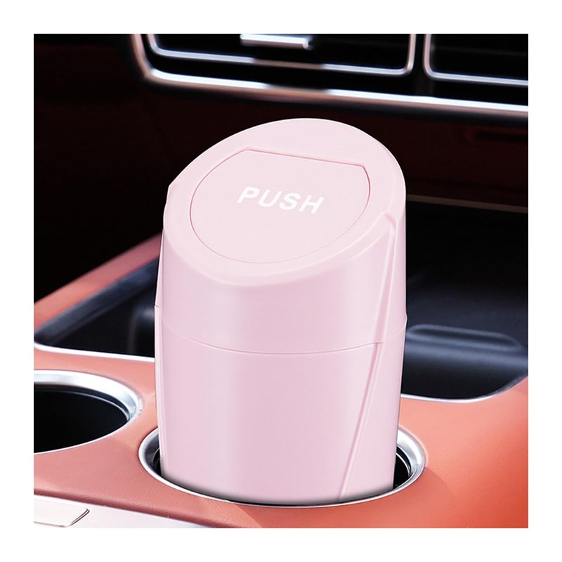 CGEAMDY Car Cup Garbage Bin, Mini Car Trash Dustbin with Lid, Eco ...