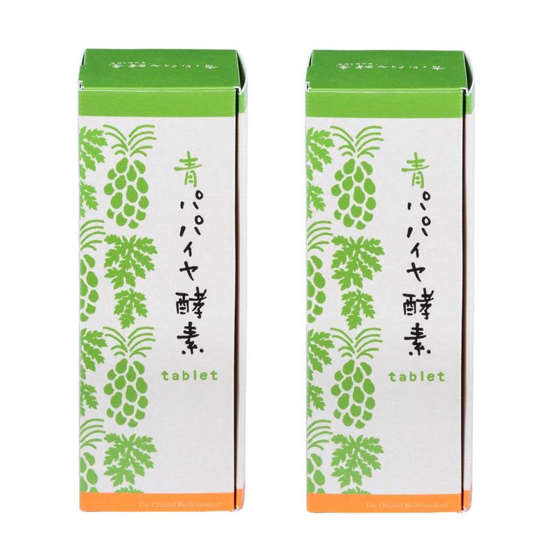 Blue Papaya Enzyme Tablet Type 0.5 g x 6 tablets x 30 packs x 2 boxes ...