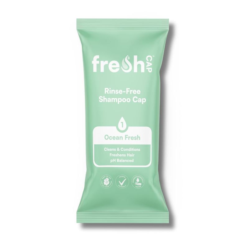 FreshWipes Ocean Fresh Shampoo Cap Pack of 1 - No Rinse for Elderly or ...