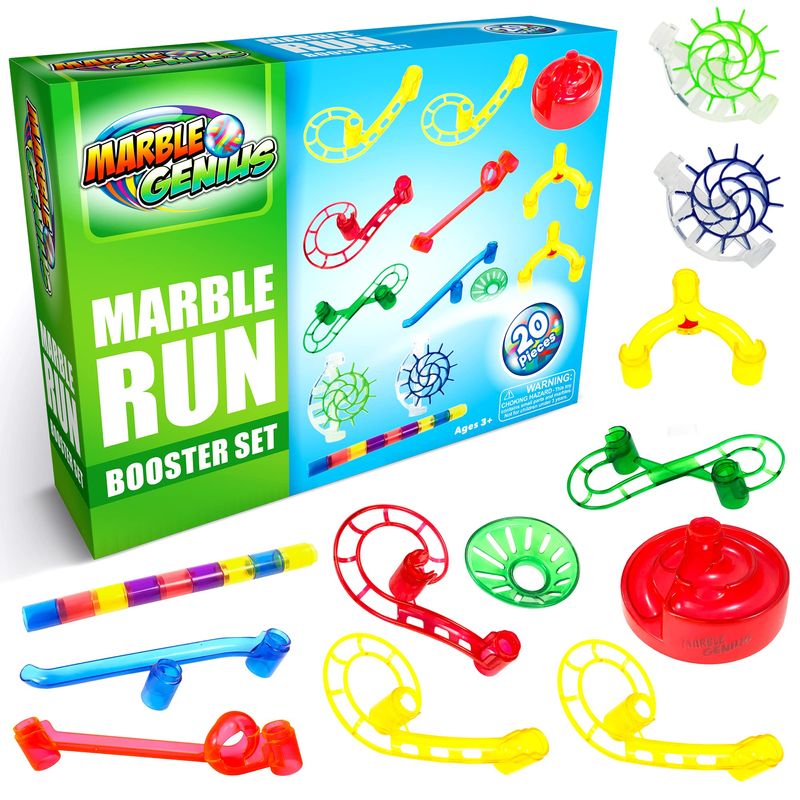 Marble Genius Marble Run Booster Set - 20 Pieces Total (Marbles Not ...