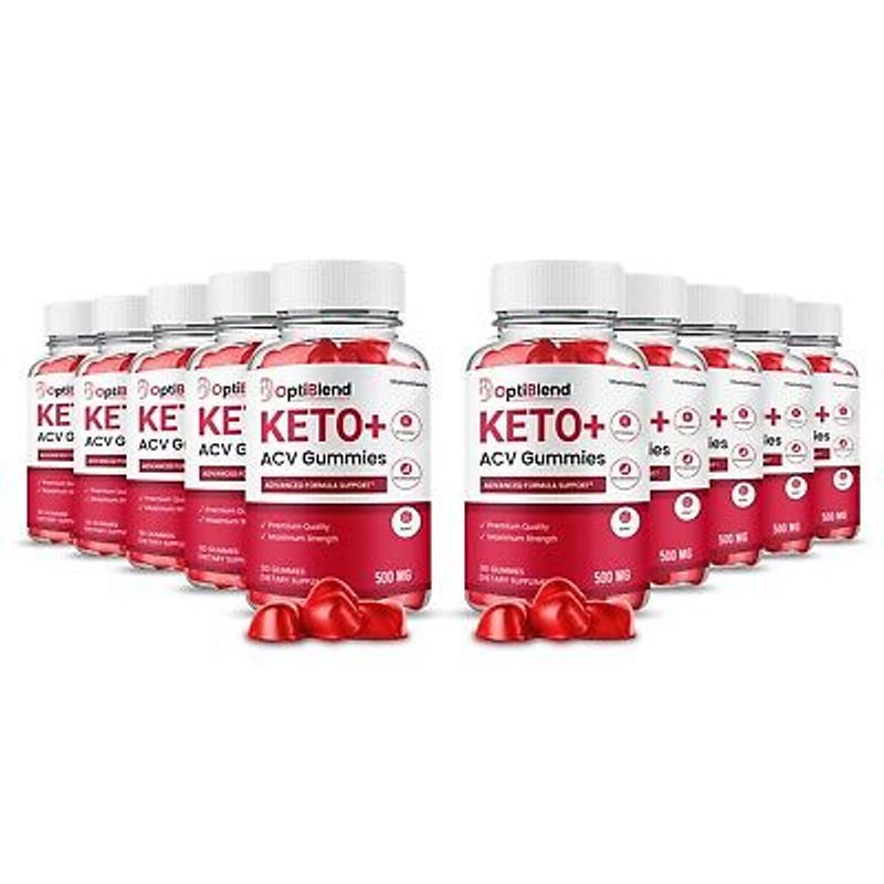 OptiBlend Keto ACV Gummies, Max Strength Formula, Opti Blend Keto (10 ...