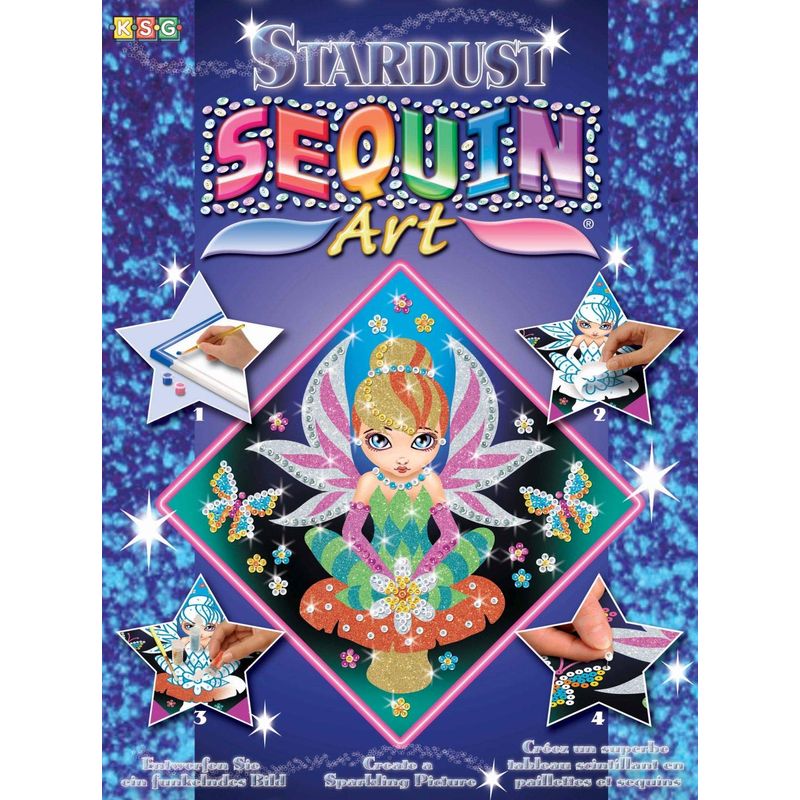 Sequin Art Stardust, Fairy Princess, Sparkling Arts and Crafts w ...
