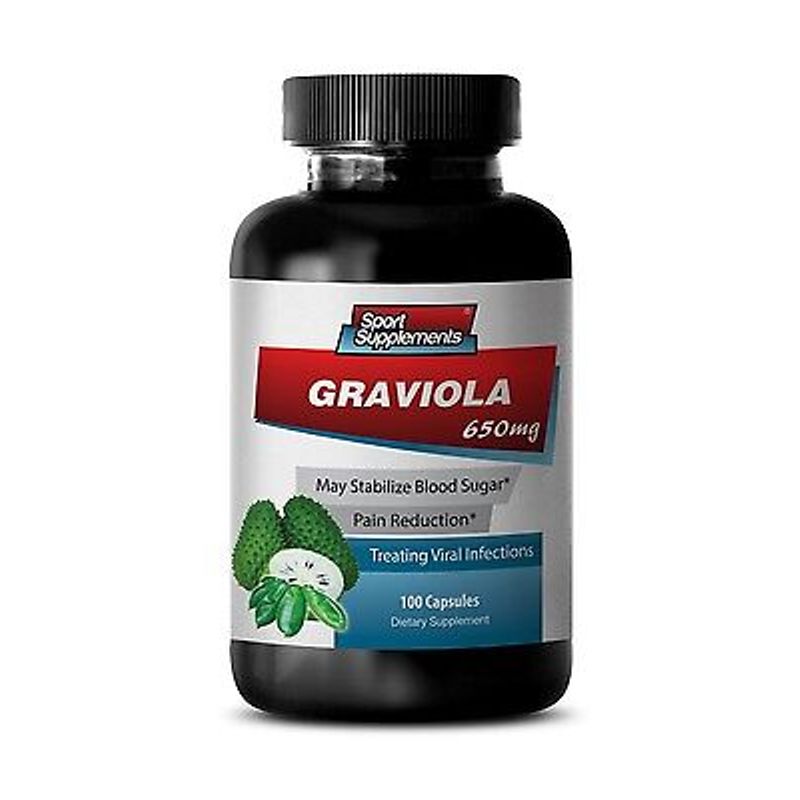 Guanabana - Graviola 650 mg - Natural Immune Booster - Kill Parasites ...