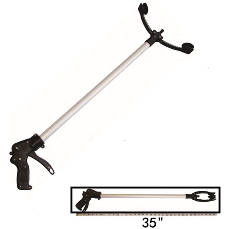 Reacher Grabber New Locking Feature,10.5'' Wide Jaw, 35'' Extra Long ...