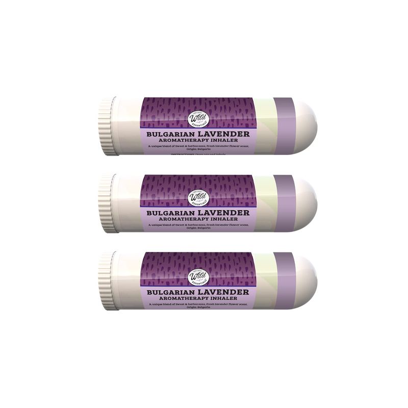 Wild Essentials 3 Pack of Bulgarian Lavender Aromatherapy Nasal ...