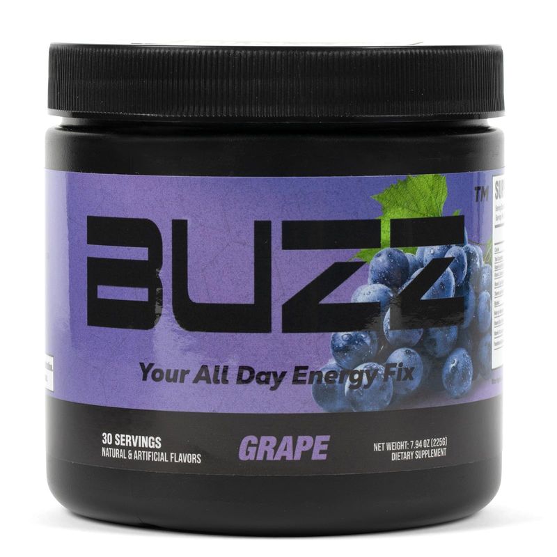 Morning Buzz Energy Powder Grape Drink - Energy Boost Drink Mix - Sugar ...