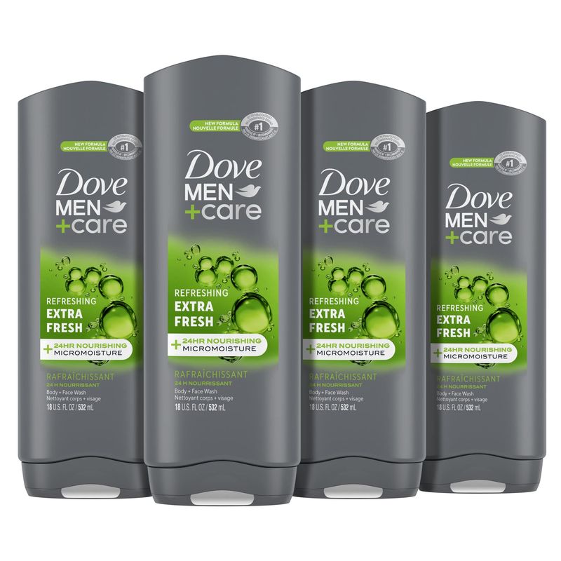 Dove Men+Care Body Wash Extra Fresh for Men's Skin Care Body Wash ...