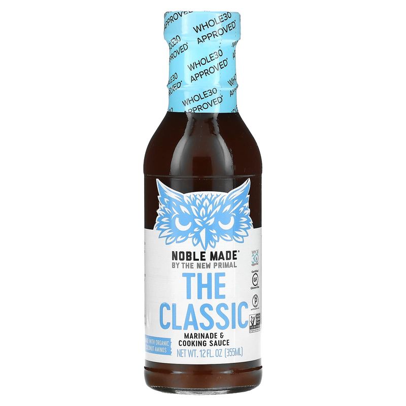 Noble Made Classic Marinade and Cooking Sauce, 12 fl oz Bottle, Classic ...