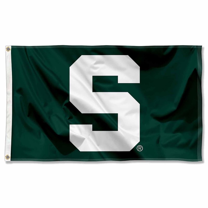 MSU Michigan State Block S University Large College Flag - Online ...