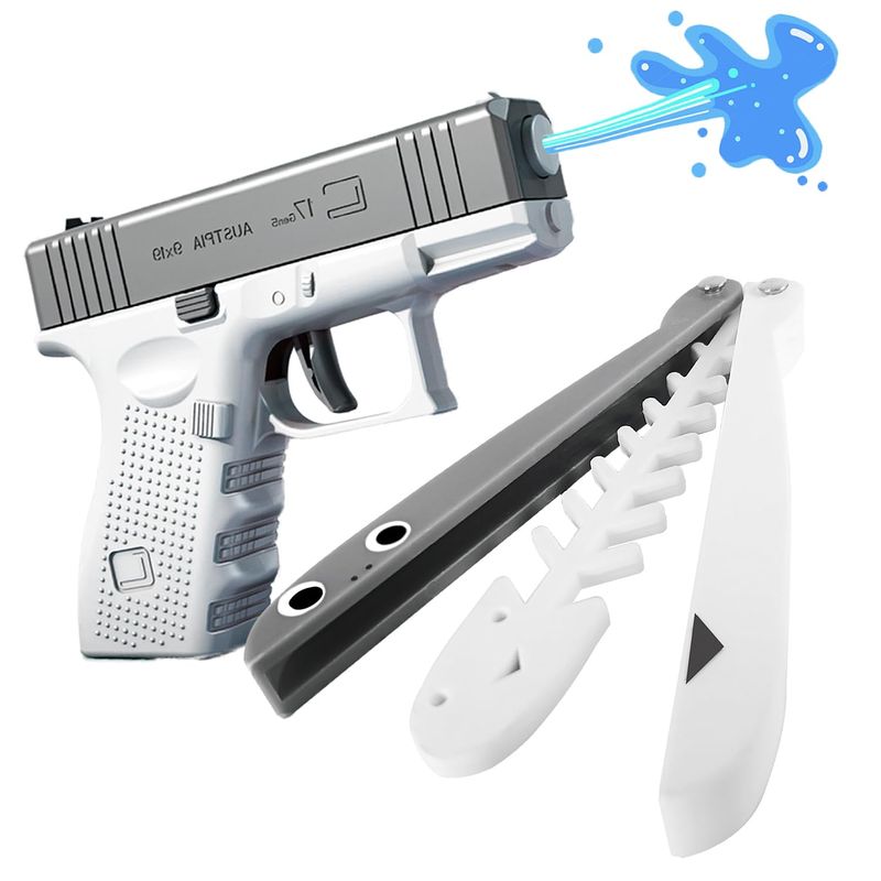 Fidget Gun Toy,Pistol Shaped Fidget Slider,Relief Reducing Plastic ...