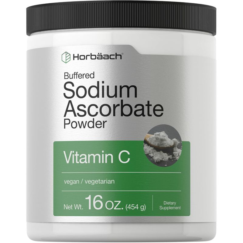 Horbäach Buffered Sodium Ascorbate Vitamin C Powder | 16 oz | Vegan ...
