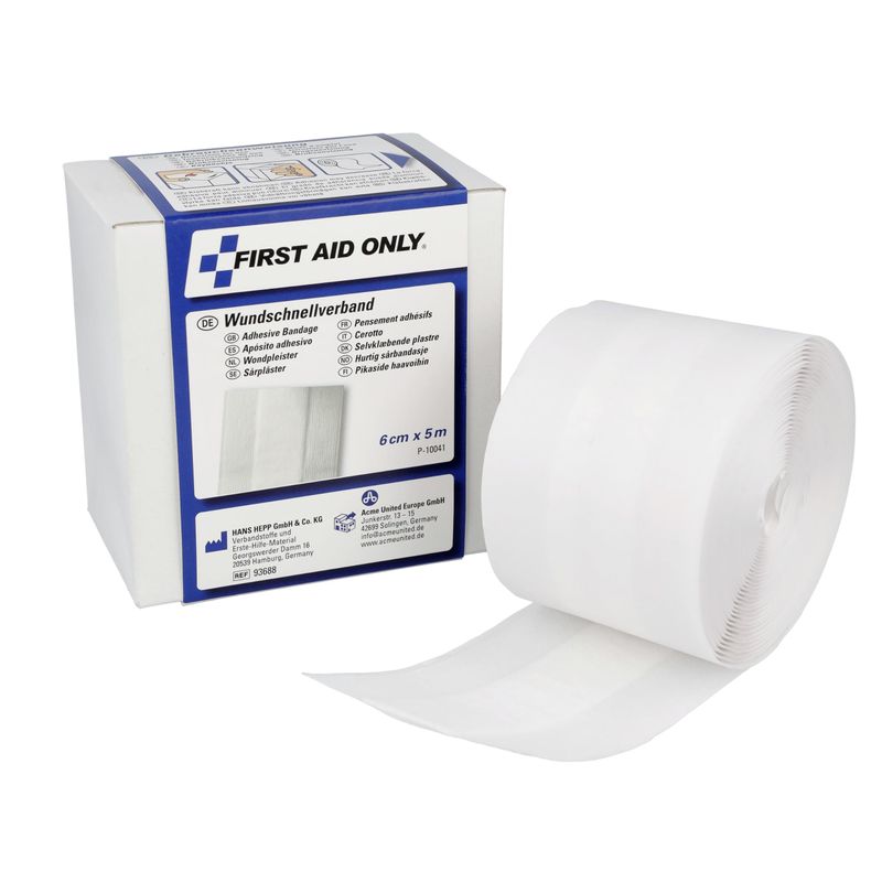 First Aid Only P-10041 Plaster Roll 5 m x 6 cm Plaster Sold by the ...