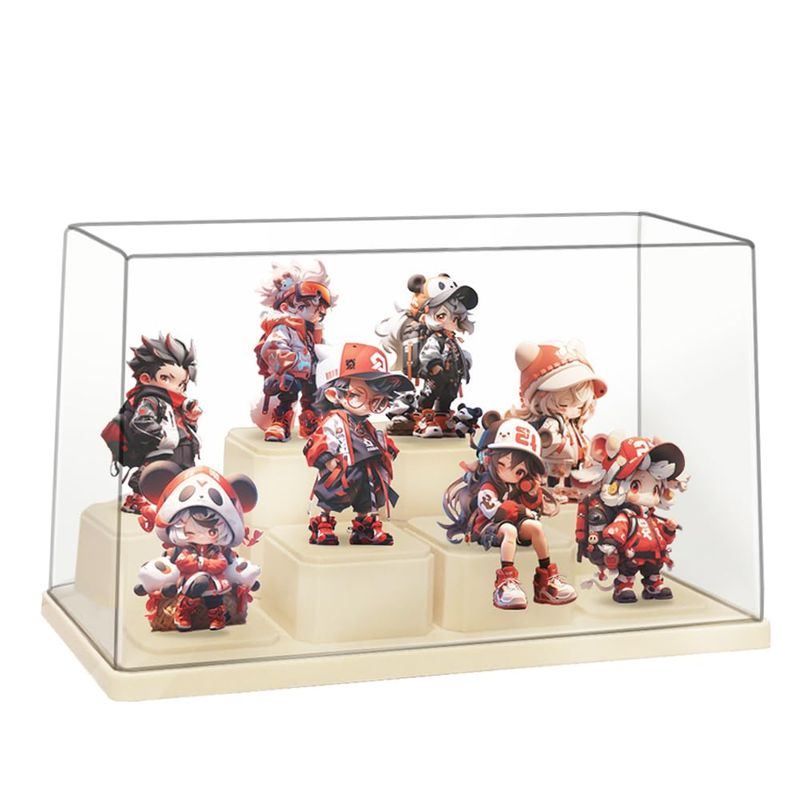 Clear Acrylic Display Case for Collectibles, Mini Figurine Figures ...