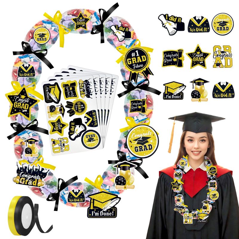 Candy Leis for Graduation 2025 Candy Leis Tubing Making Ket Graduation ...