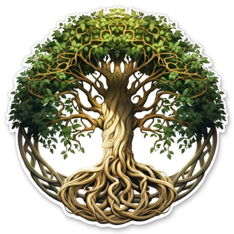 Tree of Life Stickers - 2 Pack - Waterproof Vinyl for Car, Phone, Water ...
