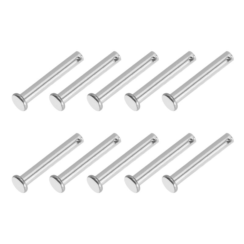 PATIKIL 6 x 40 Mm Single Hole Clevis Pins, 10 Pcs 304 Stainless Steel ...