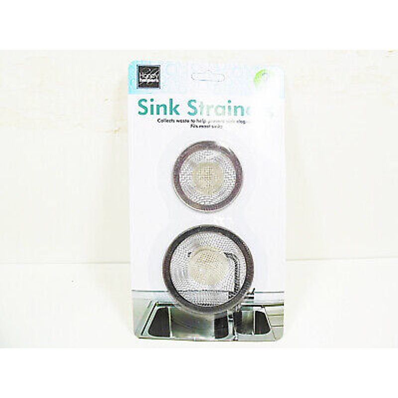 2 pc Steel Mesh Sink Drain Strainers Kitchen Bath Sinks Strainer Basket ...