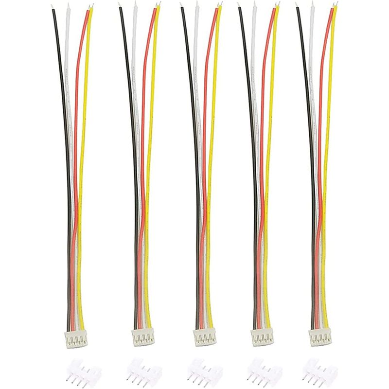 10 Sets Mini Micro Jst 2.0 Ph 4 Pin Connector Plug Male With 150mm Cable & Female - Online ...