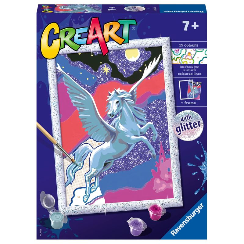 Ravensburger Powerful Pegasus Paint by Numbers Kit for Kids - 20267 ...