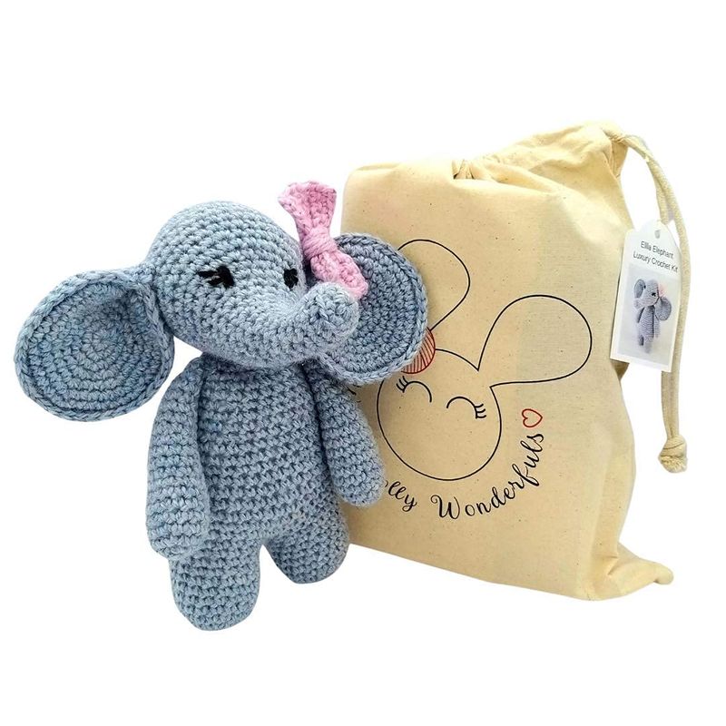 Crochet Kit - Ella the Elephant Complete Beginner Crochet Craft DIY Kit ...