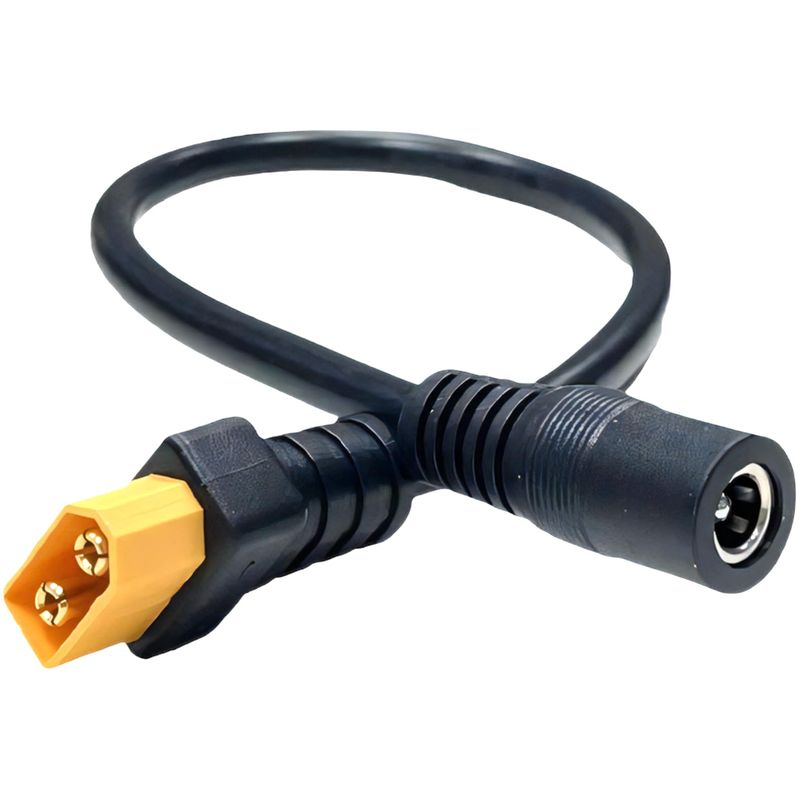 CNCTWO XT60 Male to DC Outer Diameter 5.5/Inner Diameter 2.1mm Female Cable 11.8 inches (30 cm ...