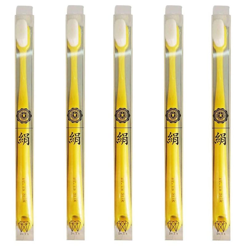 Dr T's Toothbrush Silk Adult Soft Dense Ultra Fine Bristles "Premium ...