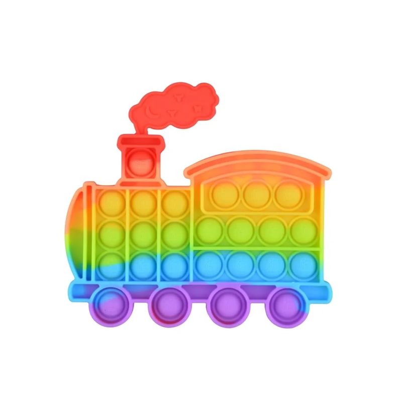 Ranzah Pop Fidget Toy Train Push Pop Bubble Sensory Kids And Adults ...